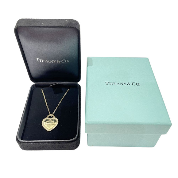 Tiffany & Co. | Jewelry | Tiffany Return To Heart Tag Diamond Necklace ...